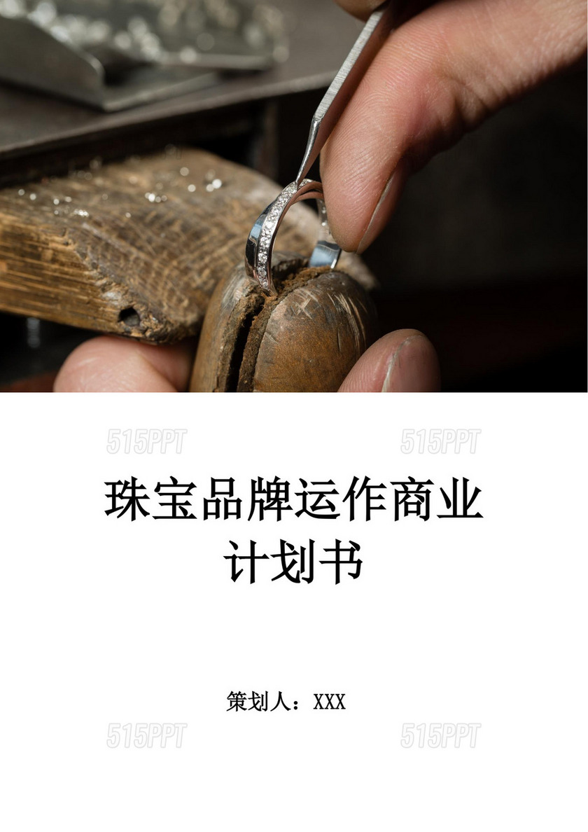 珠宝品牌运作商业计划品牌商业计划书 515PPT